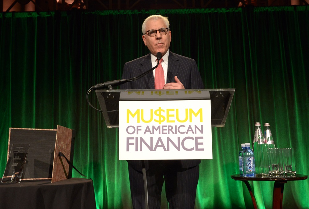 David Rubenstein speaks at the 2015 Gala | Museum of American Finance