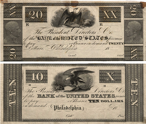 Unissued Second Bank of the US notes | Museum of American Finance