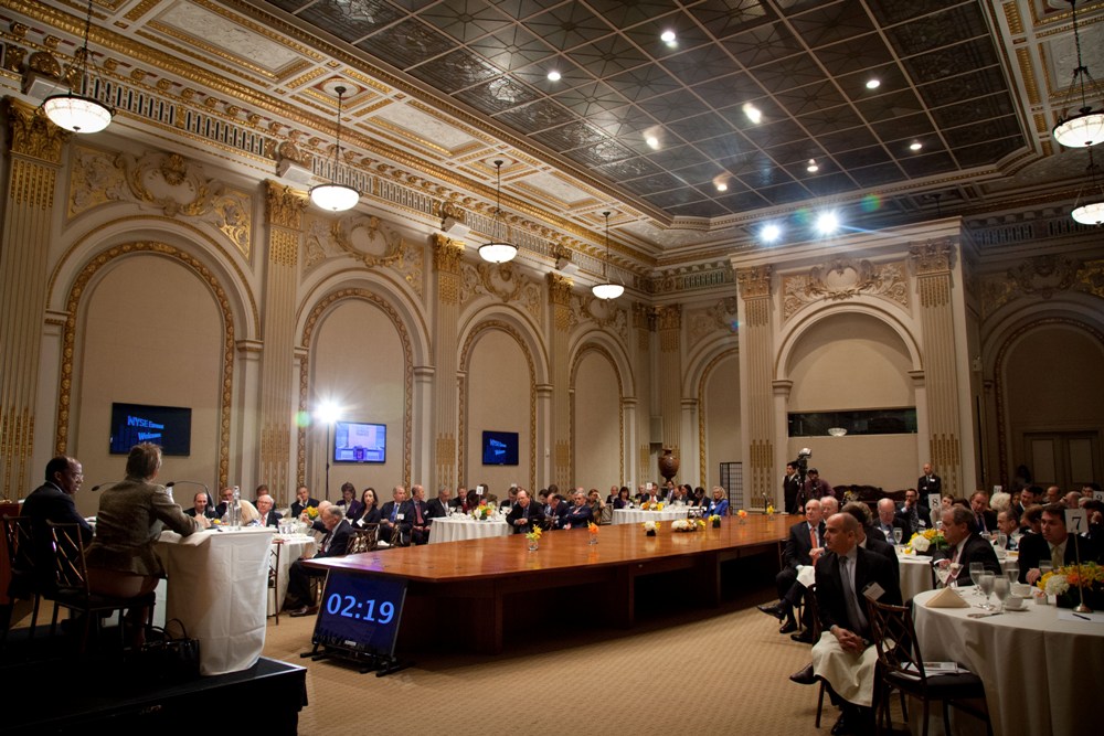 The "Restoring the Faith of Investors" symposium was held in the NYSE ...