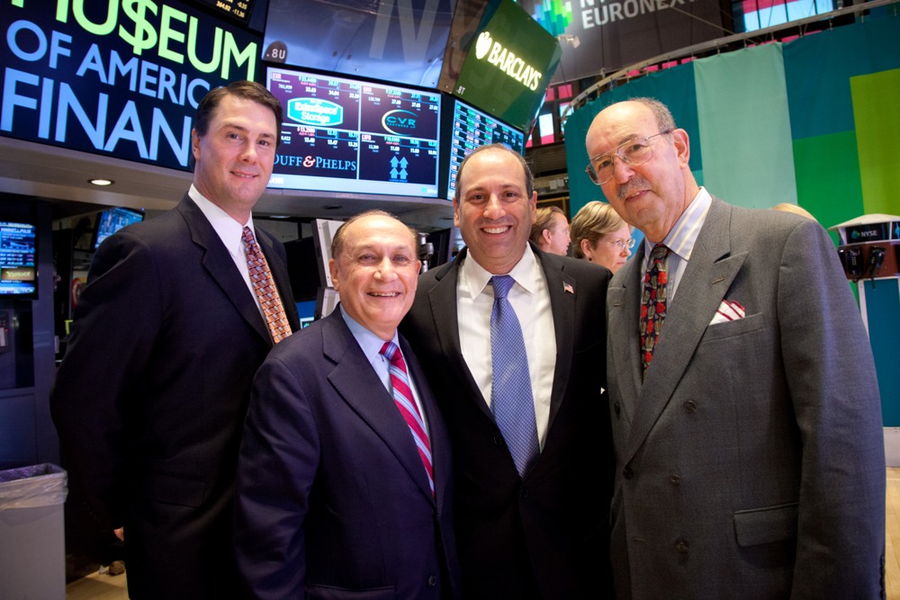 Kevin Shine, Mark Shenkman, David Cowen and John Herzog on the NYSE ...