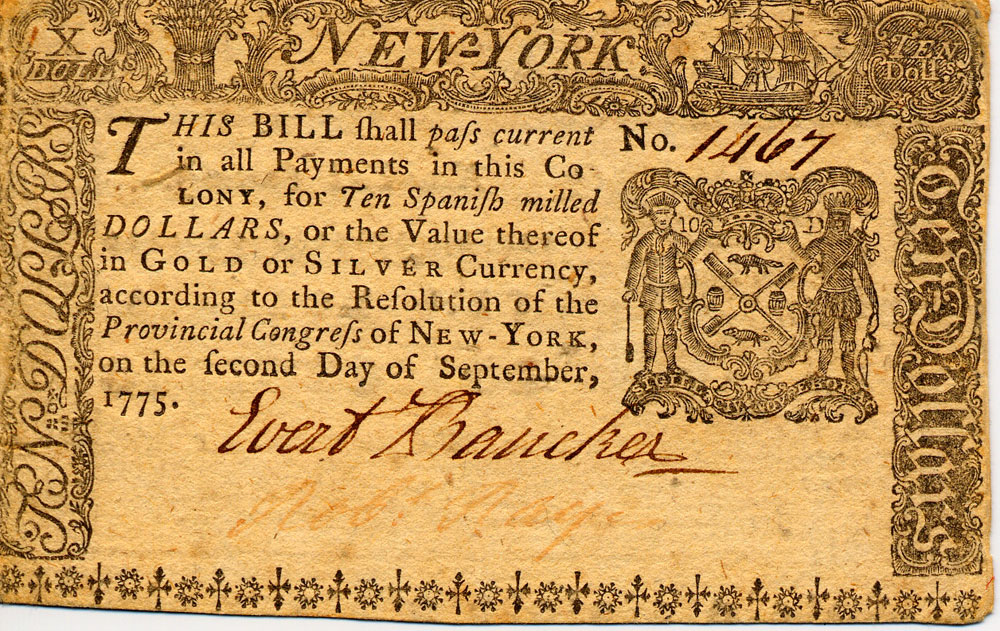 Colonial NY Currency | Museum of American Finance